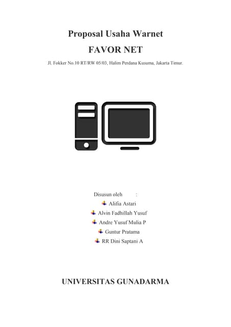 Proposal usaha warnet 1 | DOCX