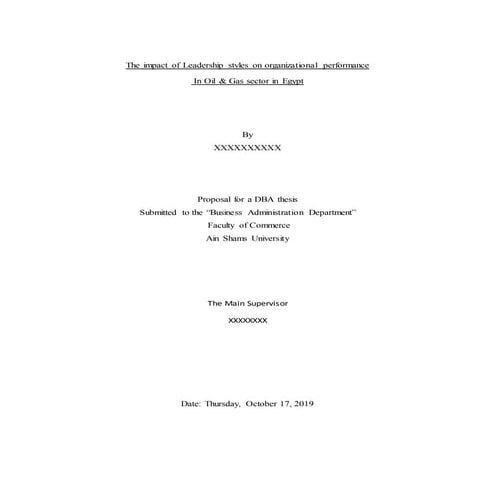 Proposal for a thesis | DOCX