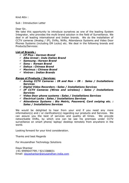 Proposal to supply, installation and testing of CCTV Camera | PDF