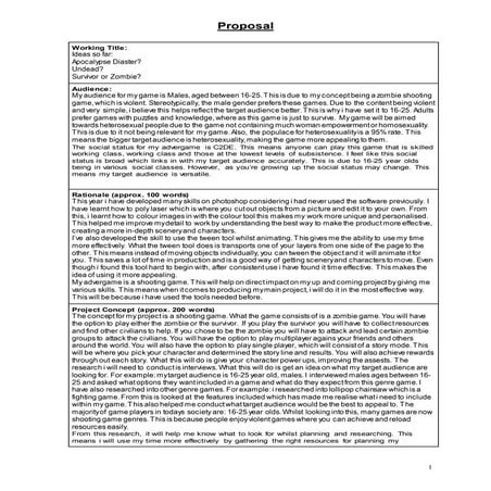 5. Proposal For Game | PDF