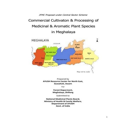 Commercial Cultivation and Processing of MAP in Meghalaya | PDF