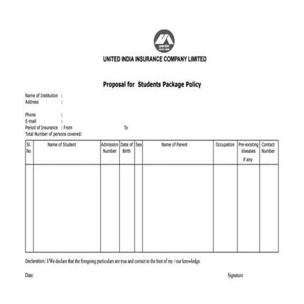 Proposal form format | PDF