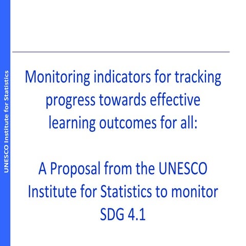Proposal for Monitoring SGD 4.1 | PPTX | Educational Assessment | Education