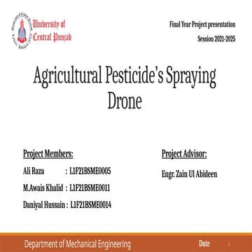 Proposal Of FYDP Agricultural drone.pptx