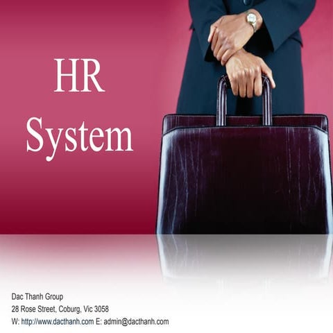 Proposal hr system | PPT
