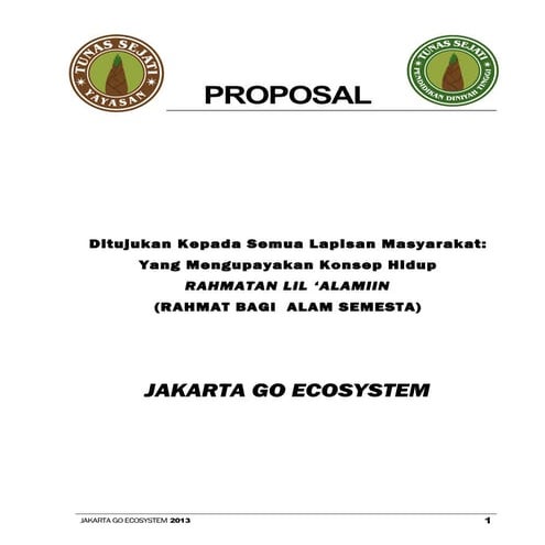 Proposal jakarta go ecosystem | DOC