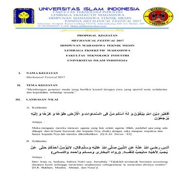 Proposal M Fest 2017 | DOCX