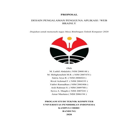 Proposal kelompok 2 charles babbage (1) | PDF