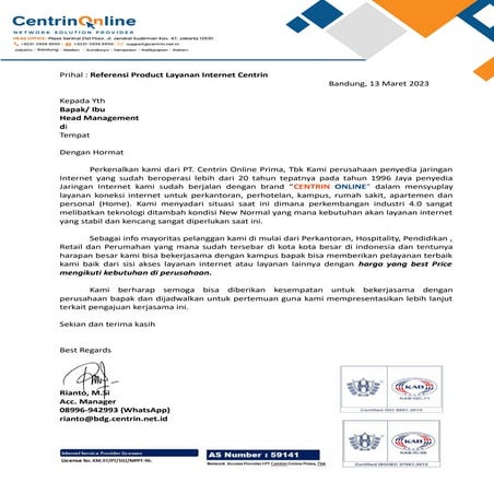 Special Price From Centrin | PDF