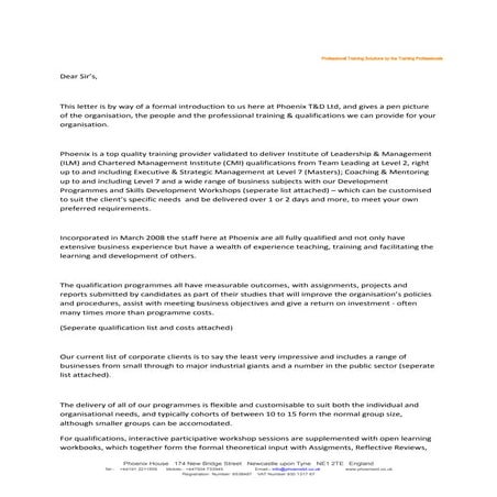 Proposal letter | PDF