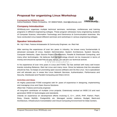 Seminar And Workshop On Linux Pdf
