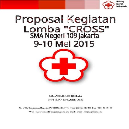 PMR SMA Negeri 15 Tangerang - Proposal Lomba CROSS | DOCX