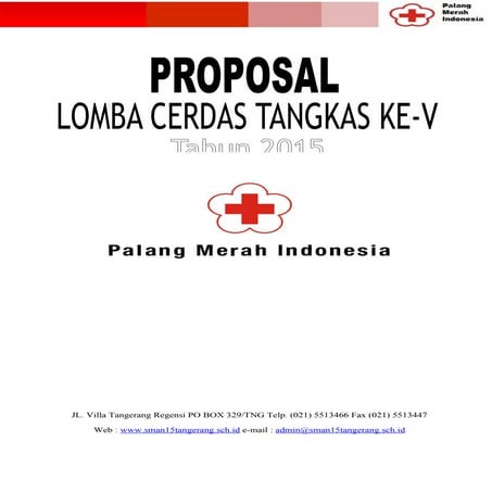 PMR SMA Negeri 15 Tangerang - Proposal Lomba LTC | PDF