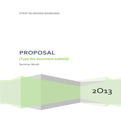 Proposal musik | DOCX
