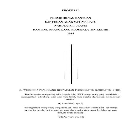 Contoh program kerja yayasan | DOCX