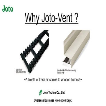 Why Joto -Vent? | PPT