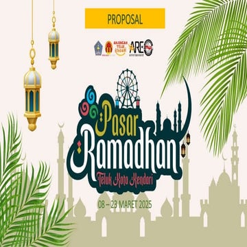PROPOSAL PASAR RAYA RAMADHAN KENDARI SULAWWESI TENGGARA | PPTX