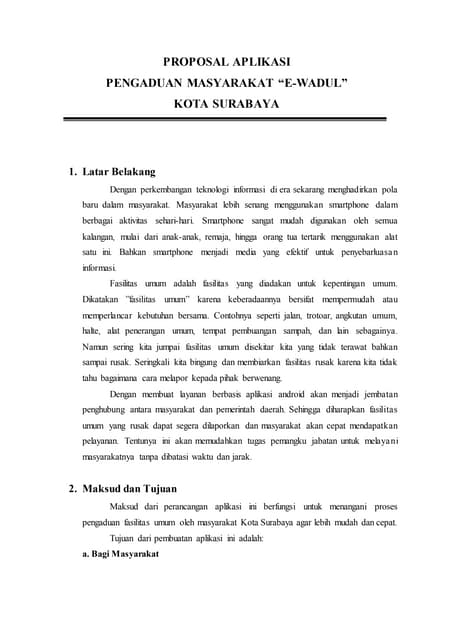 Proposal penawaran mppl b | PDF