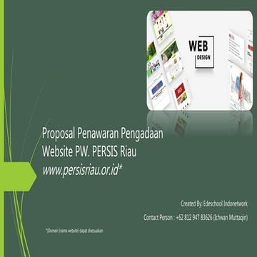 Proposal penawaran pengadaan website pw | PPTX