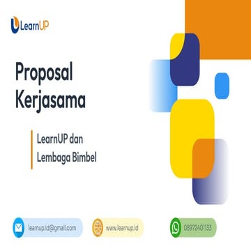 Proposal Penawaran Produk LearnUP - Untuk Lembaga Bimbel | PDF
