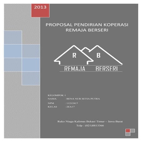 Proposal Pendirian Koperasi | DOCX