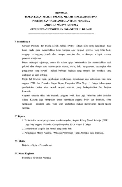 Contoh surat proposal | DOCX