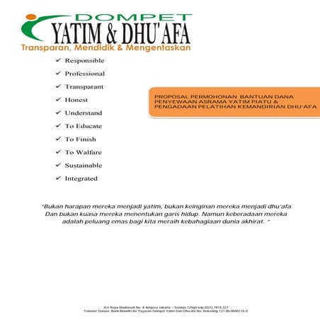 Proposal pengajuan penyewaan asrama | PDF