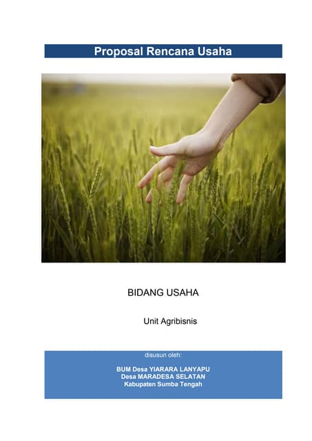 Contoh proposal tani bantuan traktor | DOCX