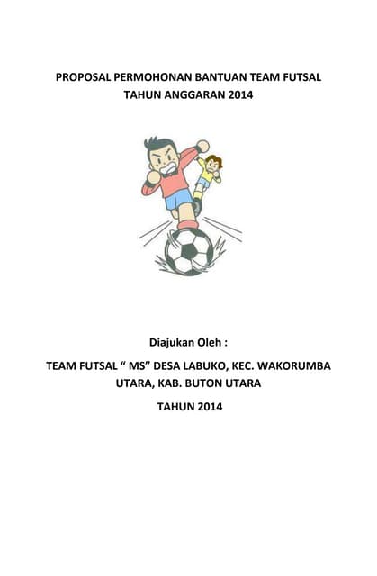 Contoh proposal turnamen sepak bola | DOCX