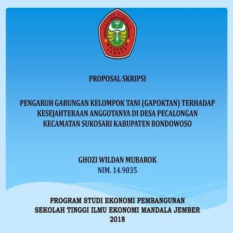 Proposal presentasi | PPSX