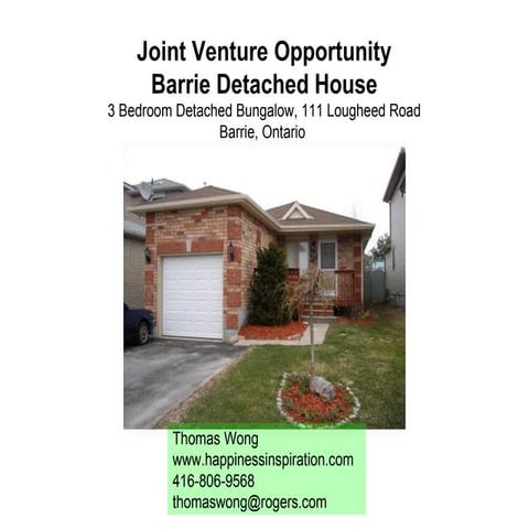 Rent-to-Own Proposal Presentation - Barrie project | PPT
