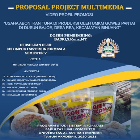 PROPOSAL PROJECT MULTIMEDIA UNASMAN | PDF