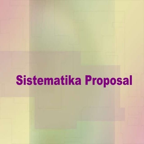 Proposal ptk | PPTX