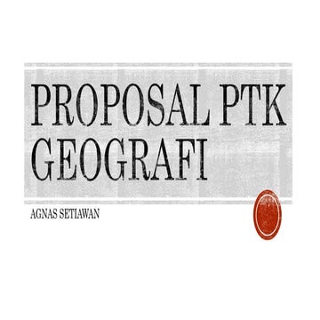 ProposalPTK Geografi | PPTX