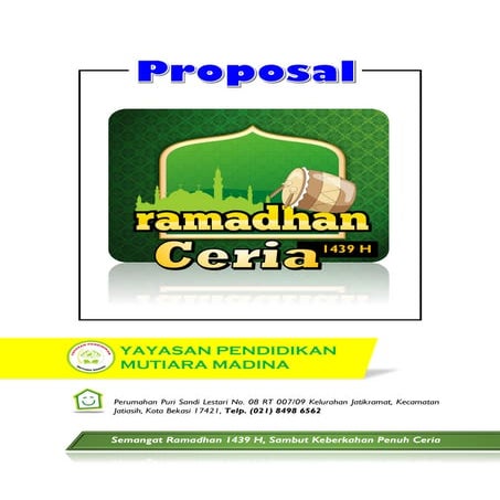 Proposal ramadhan 2018 YPMM | PDF