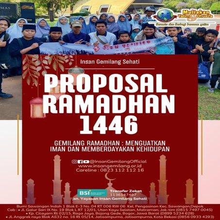 Proposal Ramadhan Yayasan Insan Gemilang Sehati 1446 H | PDF