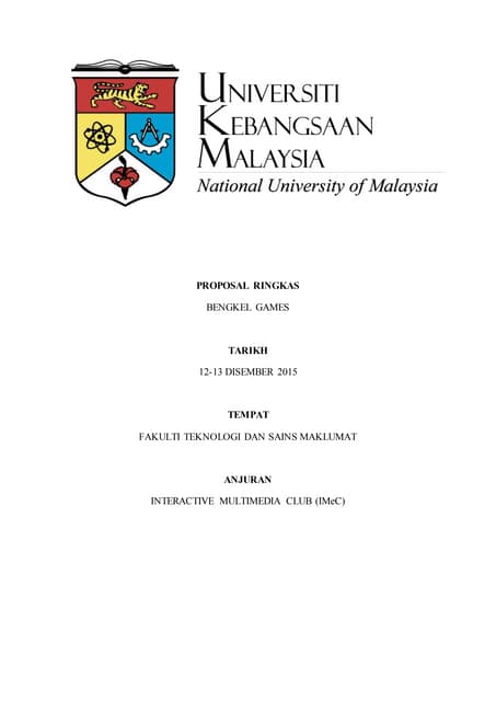 Proposal ringkas mini i.touch | PDF