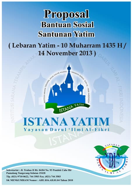 Cover Proposal Pembangunan Masjid | DOC