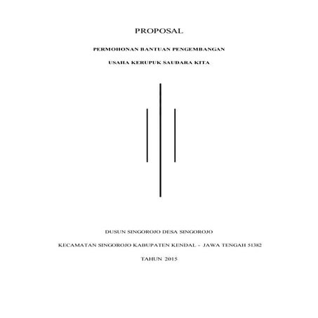 Proposal saudara kita | DOCX