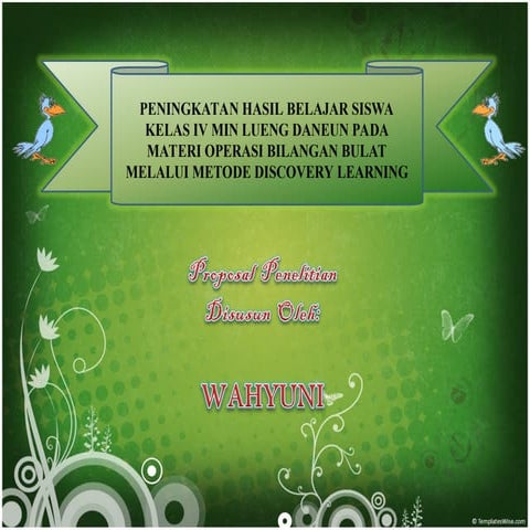 Proposal Seminar discovery peningkatan belajar melalui metode discovery learning.ppt