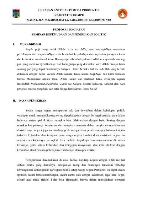 CONTOH PROPOSAL SPONSORDHIP FILM | PDF