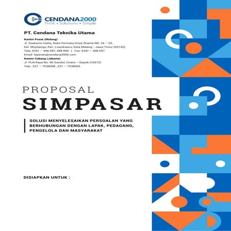 Proposal Aplikasi SIM Pasar | PDF