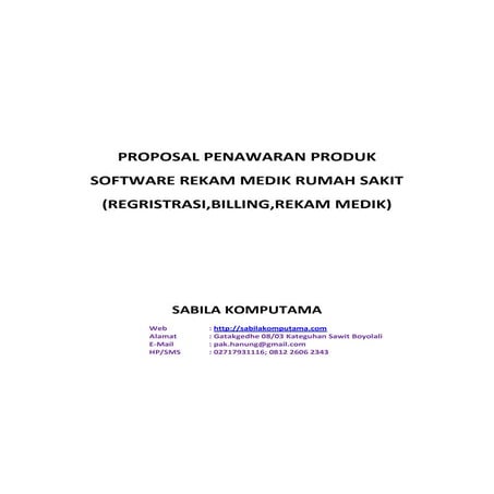 Manual khanza simrs | PDF