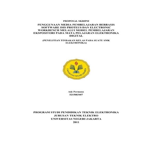 Proposal skripsi ade_permana | PDF