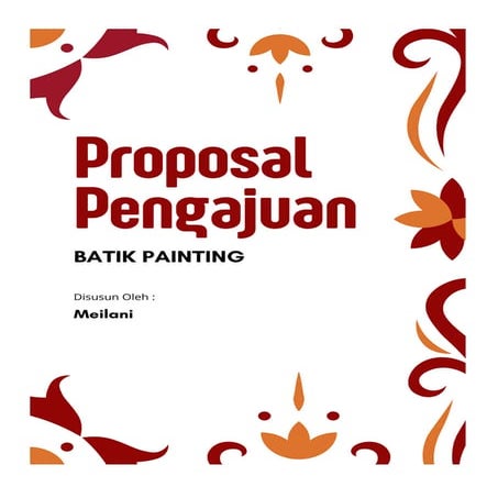 Proposal Pengajuan Stand Batik Painting at Bintan | PDF