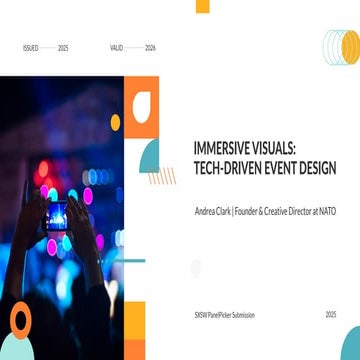 SXSW - PanelPicker Proposal by Andrea Clark | PDF