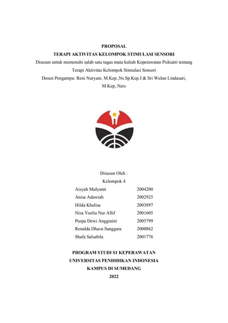 PROPOSAL TERAPI AKTIFITAS KELOMPOK | DOCX