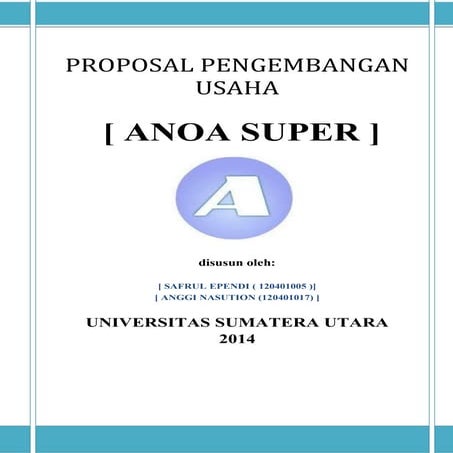 Proposal tekno anoa super | PDF