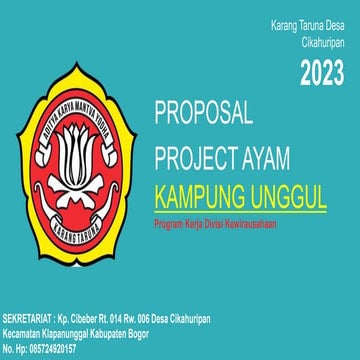 Proposal ayam | DOCX