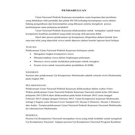 Proposal ujian komputensi kejuruan tkr smkn 12 | PDF